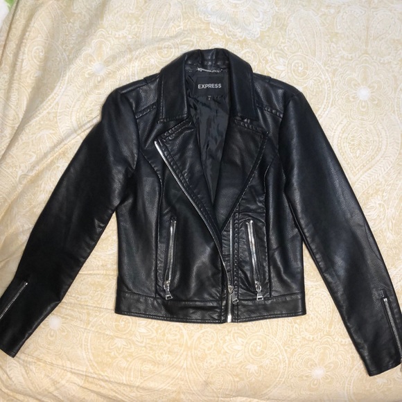 Express | Jackets & Coats | Express Faux Leather Jacket | Poshmark
